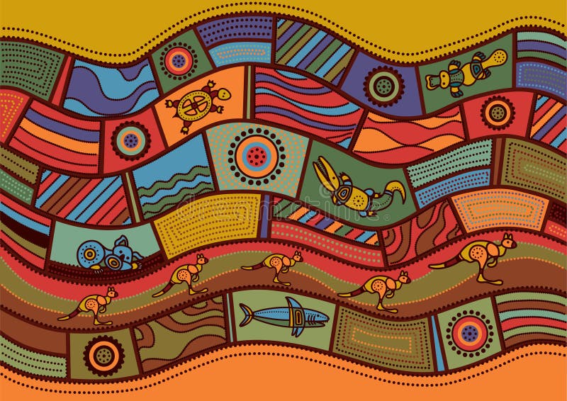 Australian pattern stock vector. Illustration of south - 12089939