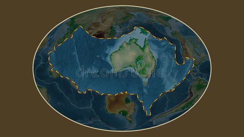 Australian Plate Extracted. Fahey. Physical Stock Illustration ...