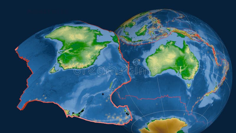 Australian Plate Presented - Physical Stock Illustration - Illustration ...