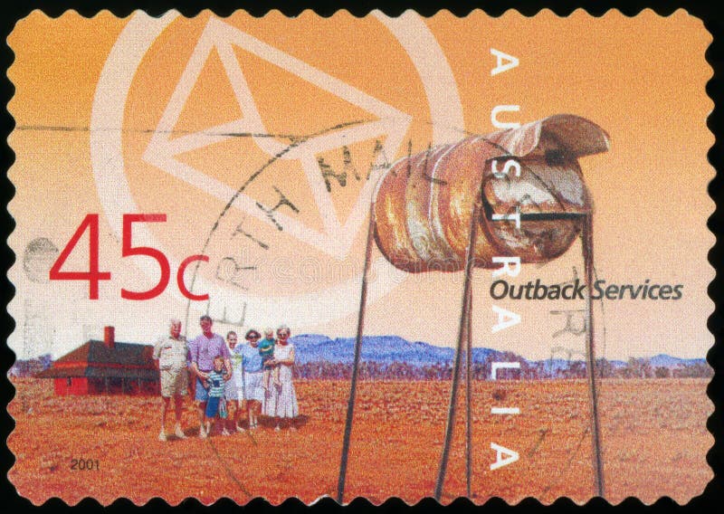 Australian Postage Stamp - Outback Editorial Photography - Image of ...