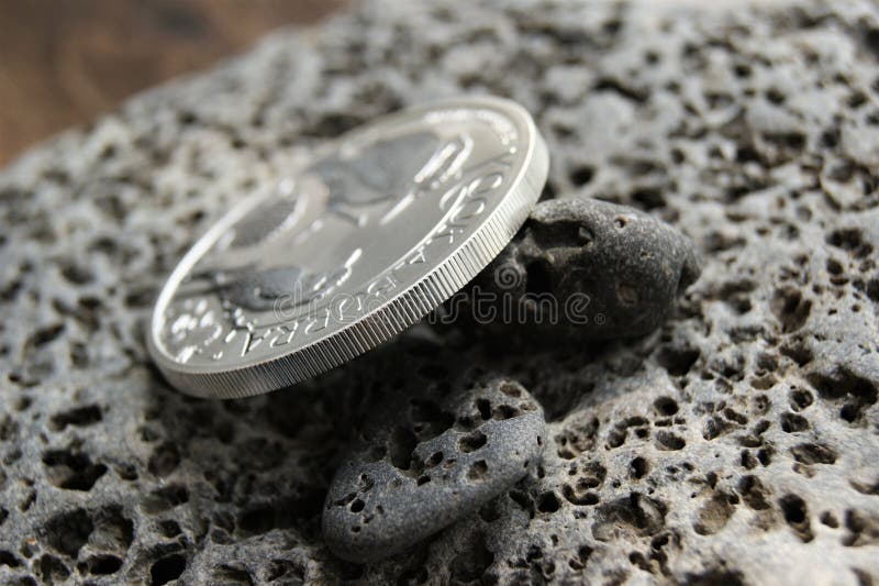 Investment Pure Silver Coin. Australian 1 Dollar Koala. Stock Image ...