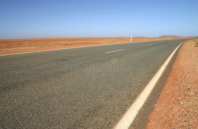 Australian road stock image. Image of dirt, panoramic - 4737563