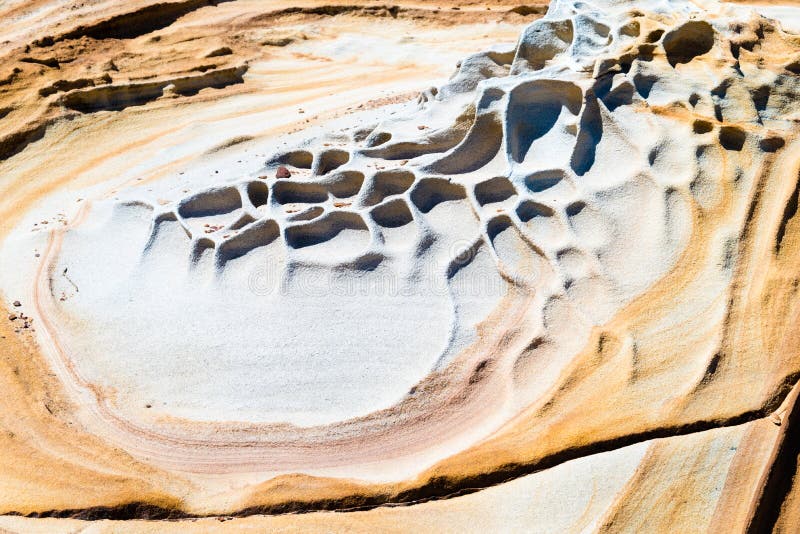 Australian Rock Formation Background, Sandstone Texture Stock Image ...