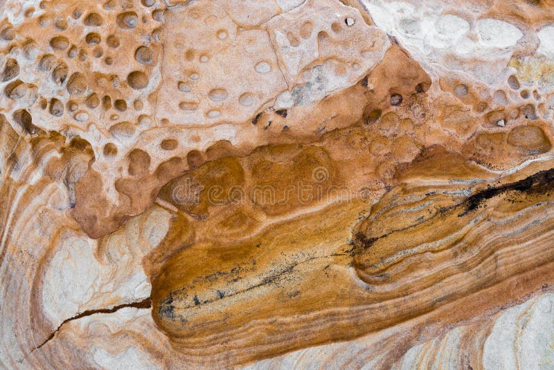 Australian Rock Formation Background, Sandstone Texture Stock Image ...