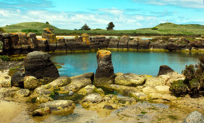 Australian Rockpool stock image. Image of reflection - 37439229