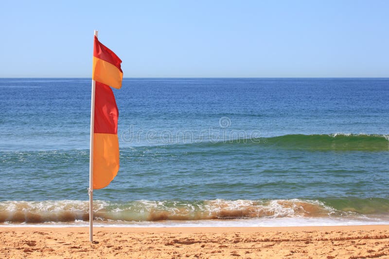 Lifeguard Flag Australian Beach Stock Photos - Free & Royalty-Free ...