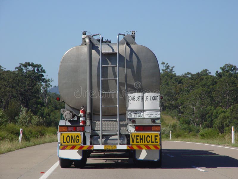 Road train carrying fuel stock photo. Image of fuel, triple - 20378214