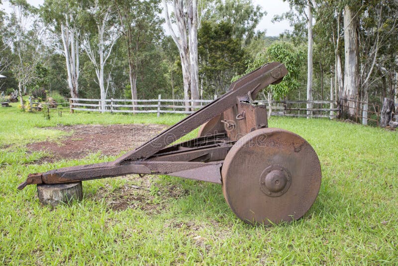 Australian Timber Jinker stock image. Image of haul, lumber - 38608503