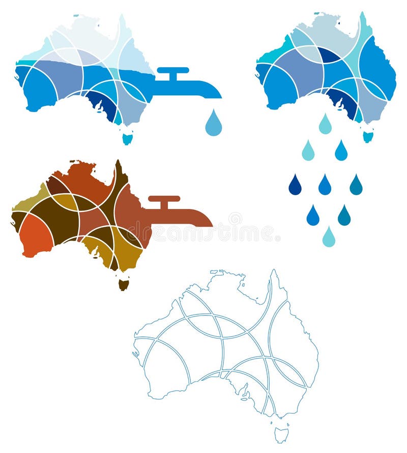 Australian Water Crisis stock vector. Illustration of australian - 23576495