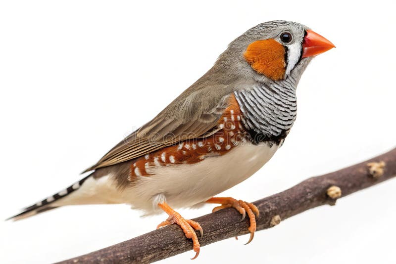 Australian Zebra Finch Isolated on Transparent Background Stock ...