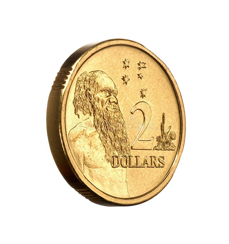 Australiano Moneda De Dos Dólares Imagen de archivo - Imagen de ahorro ...