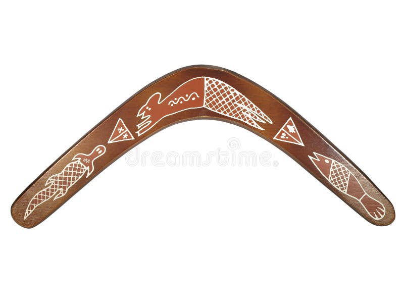 Australische boemerang stock afbeelding. Image of australisch - 17525057