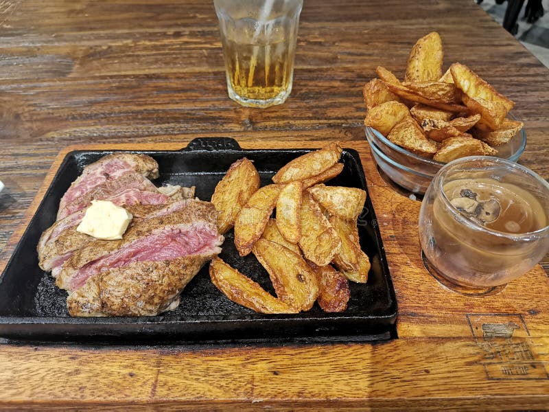 Australlian Beef Steak Carnivor Big Meal for Protein Stock Photo ...