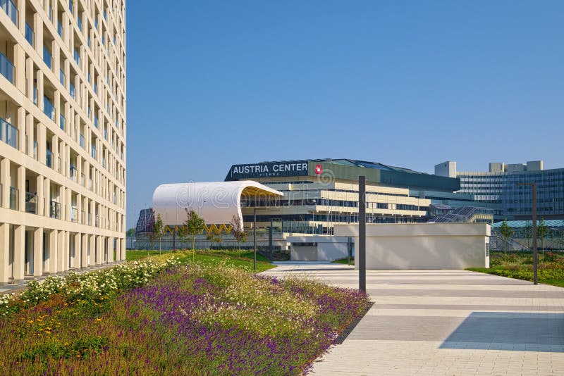 `Austria Center` Building in Donaucity District of Vienna Editorial ...