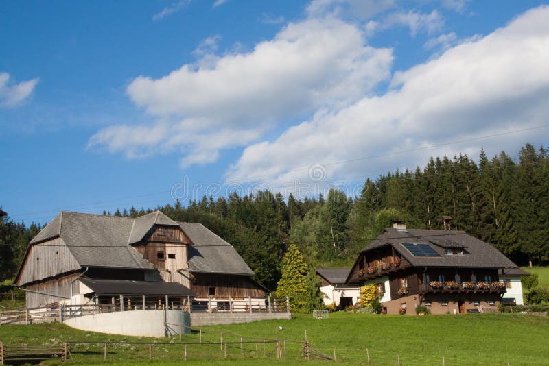 Austria - Country Cottages stock image. Image of tourists - 20962925