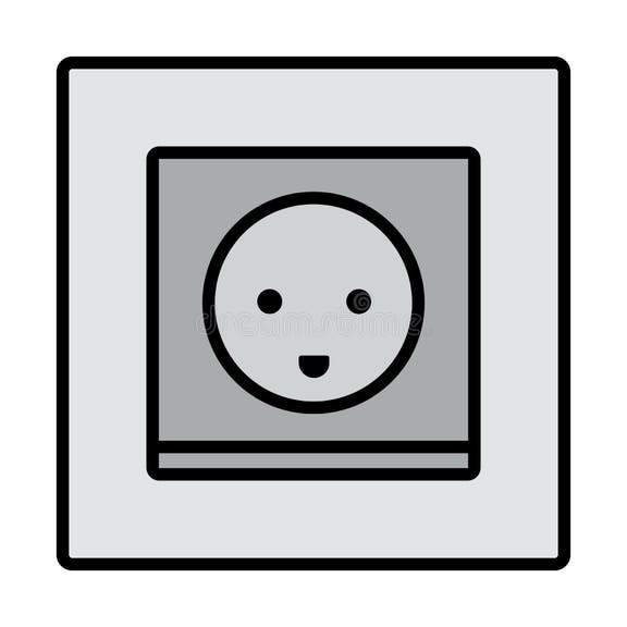 Austria Electrical Socket Icon Stock Vector - Illustration of bold ...