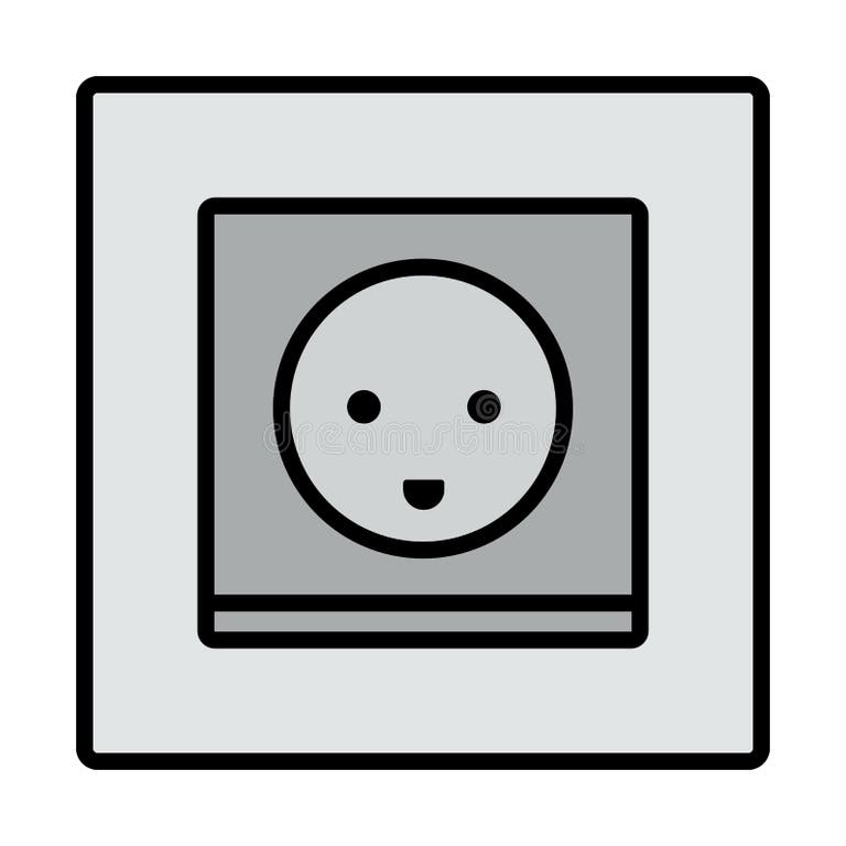 Austria Electrical Socket Icon Stock Vector - Illustration of bold ...