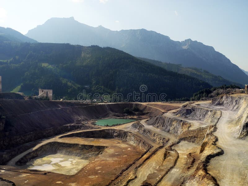 Austria, Erzberg Mountain stock photo. Image of erzberg - 241779194