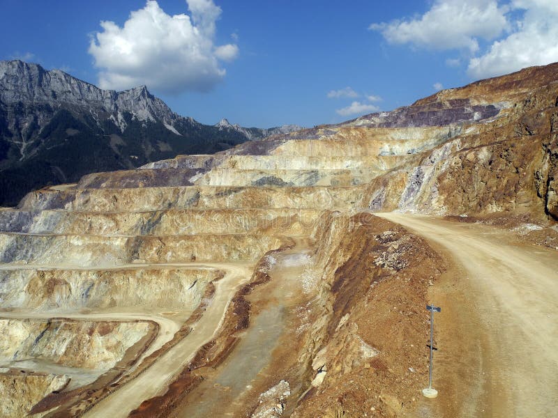Austria, Erzberg Mountain, Mining Industry Stock Photo - Image of open ...
