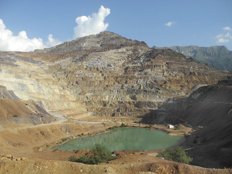 Austria, Erzberg Mountain stock image. Image of surface - 78274827