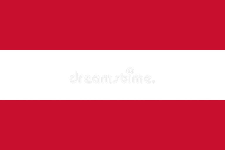 Austria Flag Illustration in Accurate RGB Colors Stock Vector ...