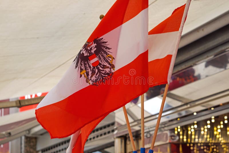 Austria flags stock image. Image of sign, national, flagpole - 228567107