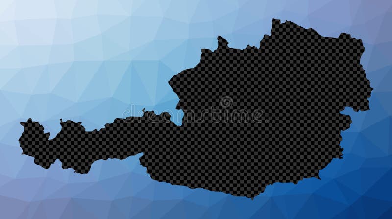 Austria geometric map. stock vector. Illustration of aust - 180900180