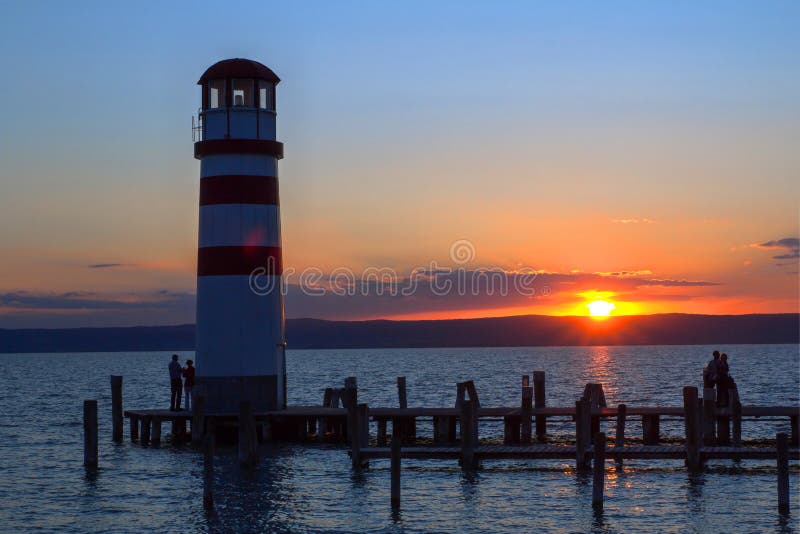 Lago Neusiedl / Austria imagen de archivo. Imagen de agua - 3007181