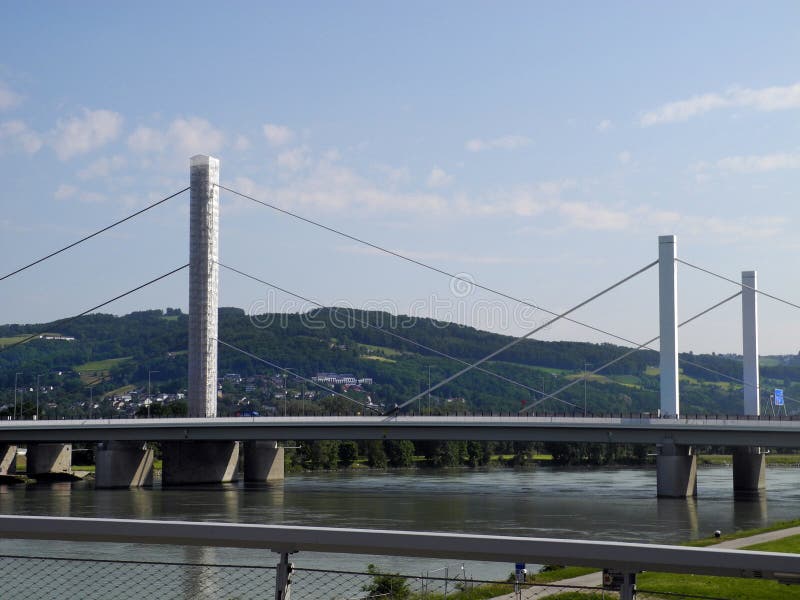 Austria, Linz, Highway Bridge Stock Photo - Image of city, linz: 290423672