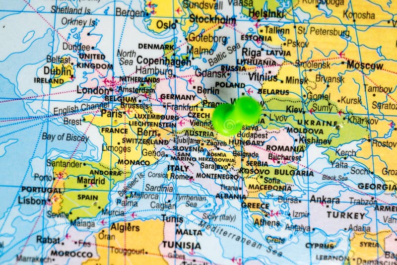 Austria Location on World Map Stock Photo - Image of central, republic ...