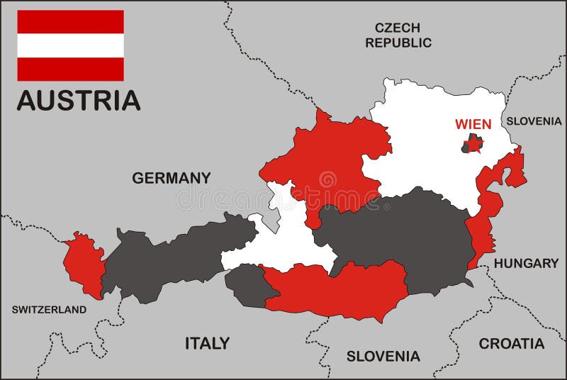 Clipart Austria Map