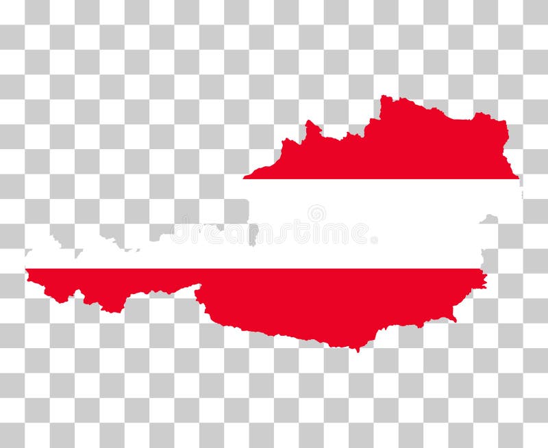Austria Map Symbol Shape, Travel Web Flat Concept Icon Symbol Vector ...