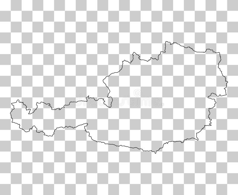 Austria Map Symbol Shape, Travel Web Flat Concept Icon Symbol Vector ...