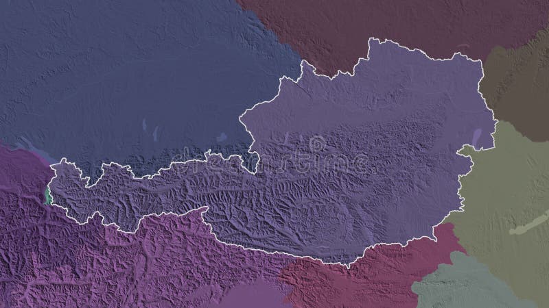 Austria - Overview. Administrative Stock Illustration - Illustration of ...