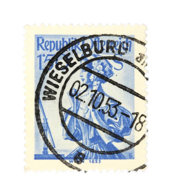 Austria post stamp editorial stock photo. Image of collection - 11210558