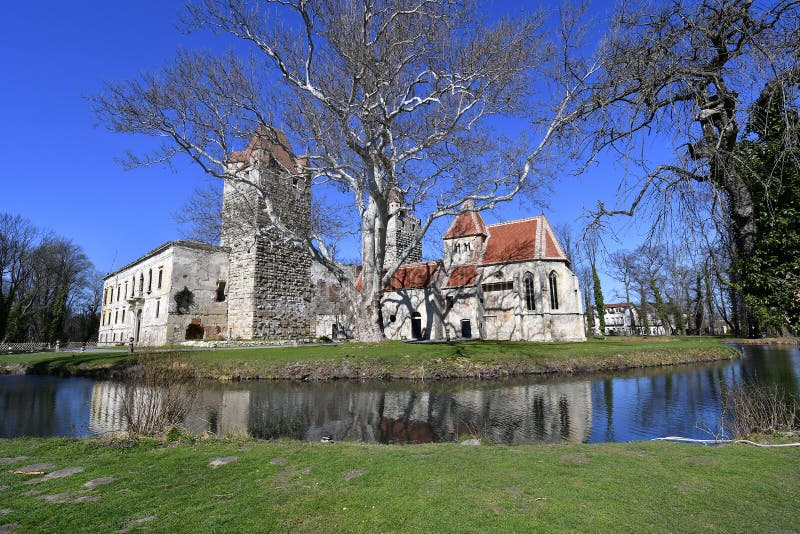 Austria, Pottendorf Castle stock photo. Image of chapel - 177435278
