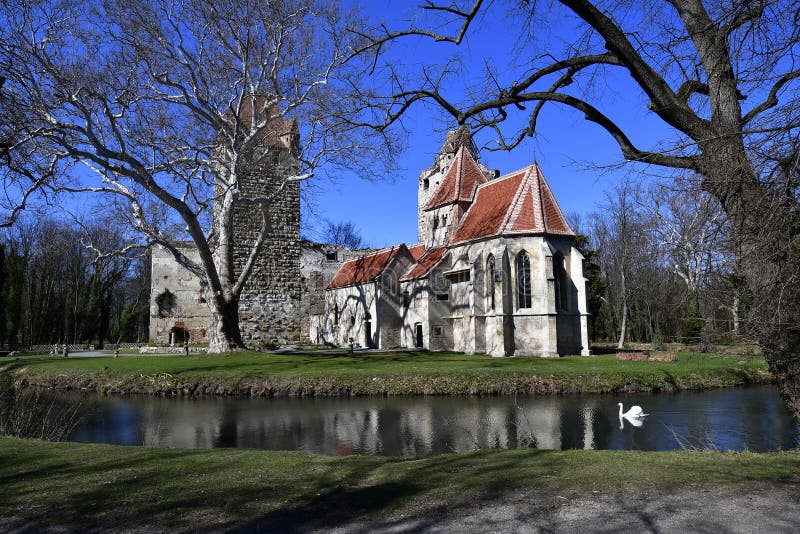 Austria, Pottendorf Castle stock image. Image of castle - 177436071