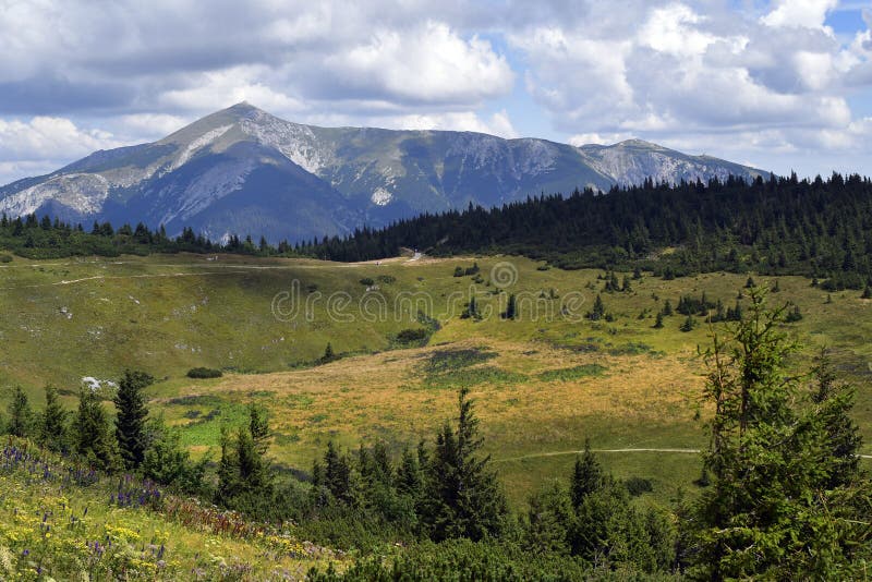 Austria, Rax Mountain and Schneeberg Stock Image - Image of landscape ...