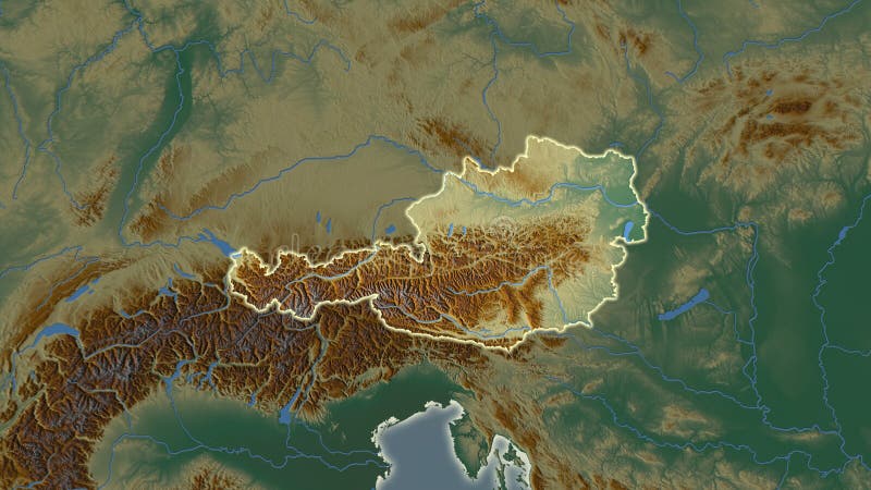 Austria - Relief. Composition Stock Illustration - Illustration of vienna, isolated: 187249095