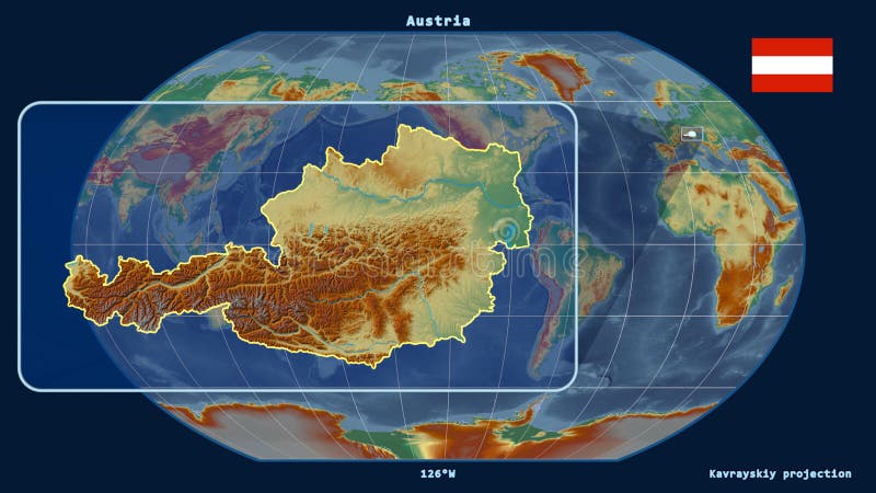 Austria - Relief. Kavrayskiy, Left Stock Illustration - Illustration of ...