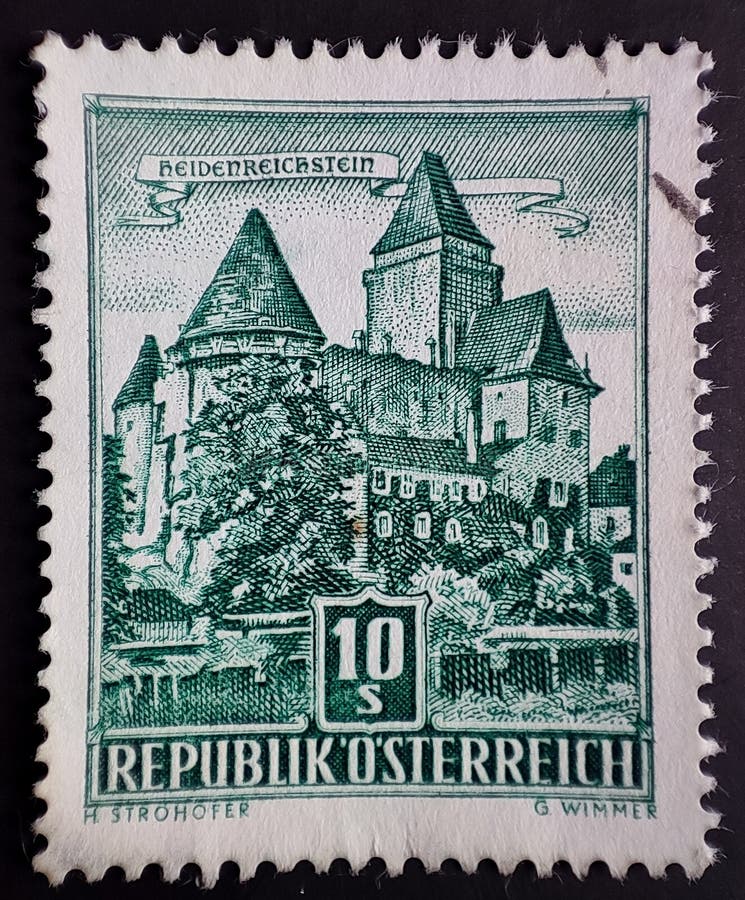 Austria 10S Postage Stamp editorial stock image. Image of collection ...