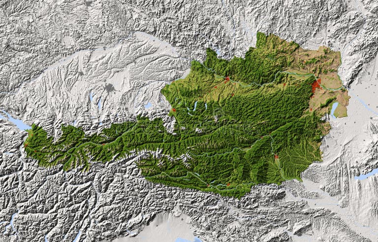 Austria Relief Map Stock Illustrations – 283 Austria Relief Map Stock ...