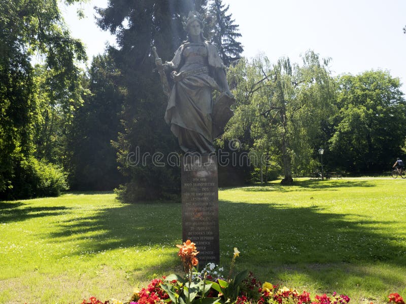 Austria Statue in Graz Austria Gardens of the Park Editorial Photo ...