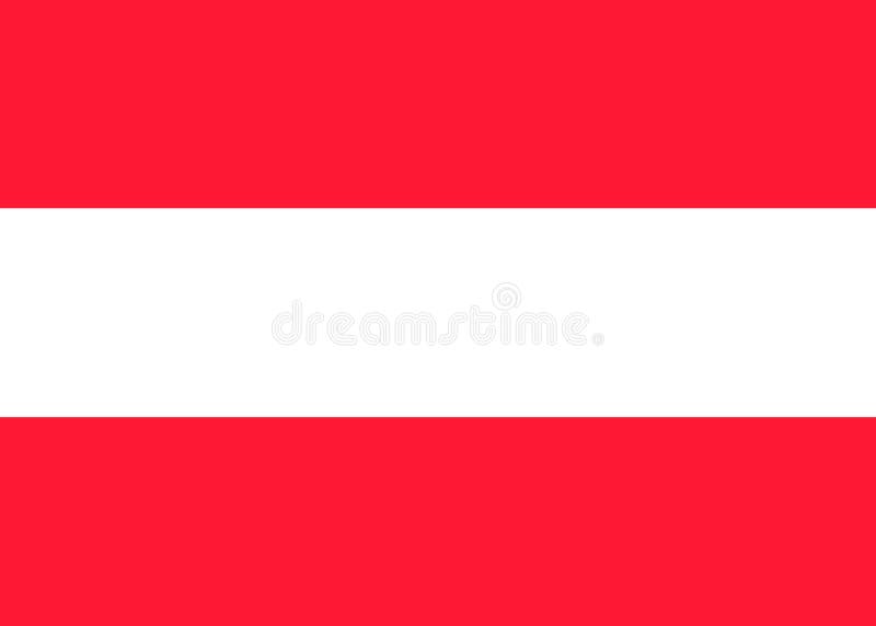 Austria vector flag stock illustration. Illustration of object - 119306479