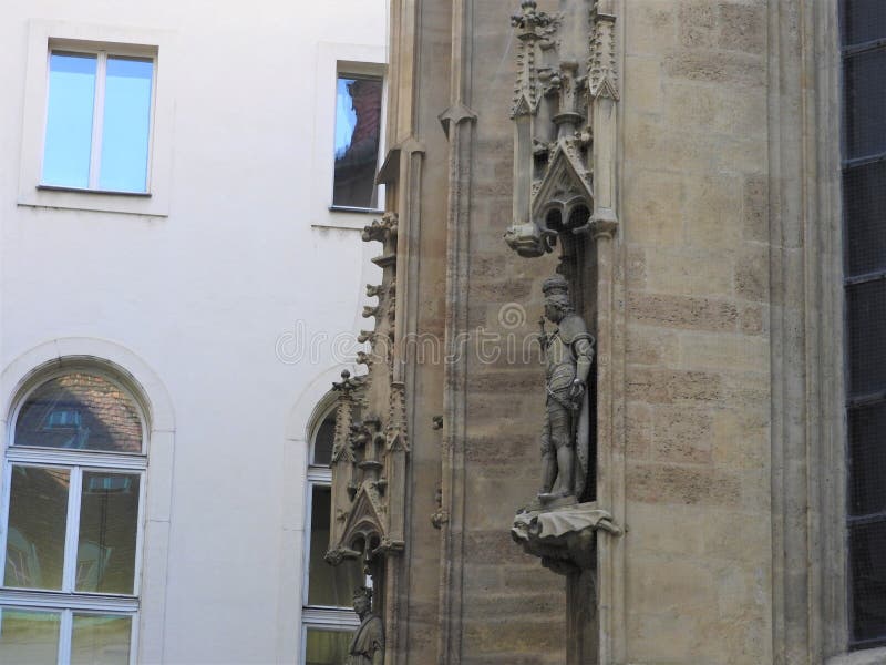 Austria, Vienna, Exquisite Architecture of Stone Walls of Buildings ...