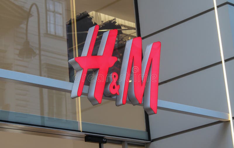 Austria; Vienna; October 21, 2018; HM Signage on the Building in Vienna ...