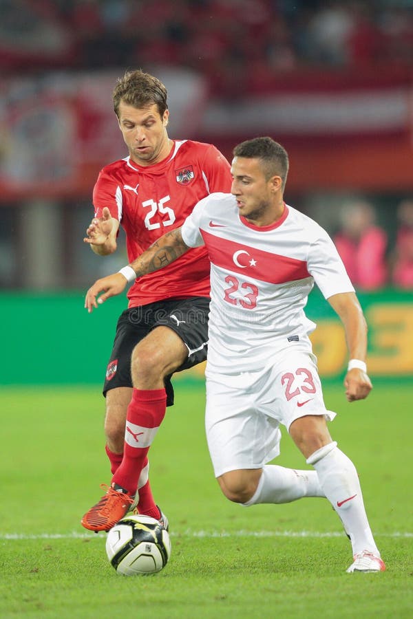 Austria vs. Turkey editorial stock image. Image of field - 27991759