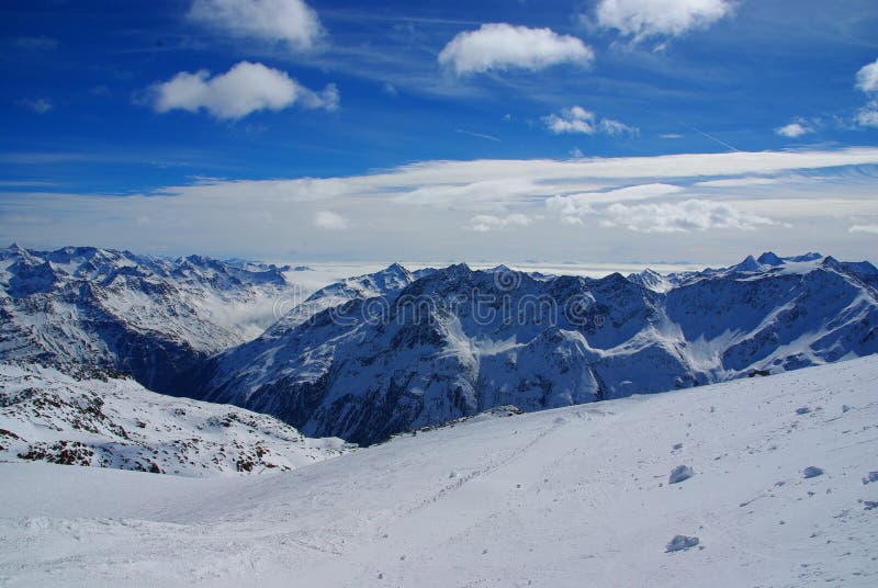 Austrian Alps stock image. Image of austria, schnee, hotel - 350195