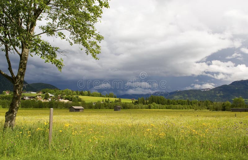 Austrian Alps Landscape stock image. Image of mountain - 14579255