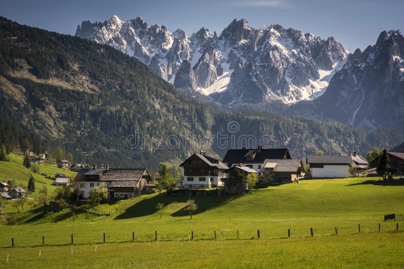 Austrian Alps stock photo. Image of lake, gosau, region - 41243376